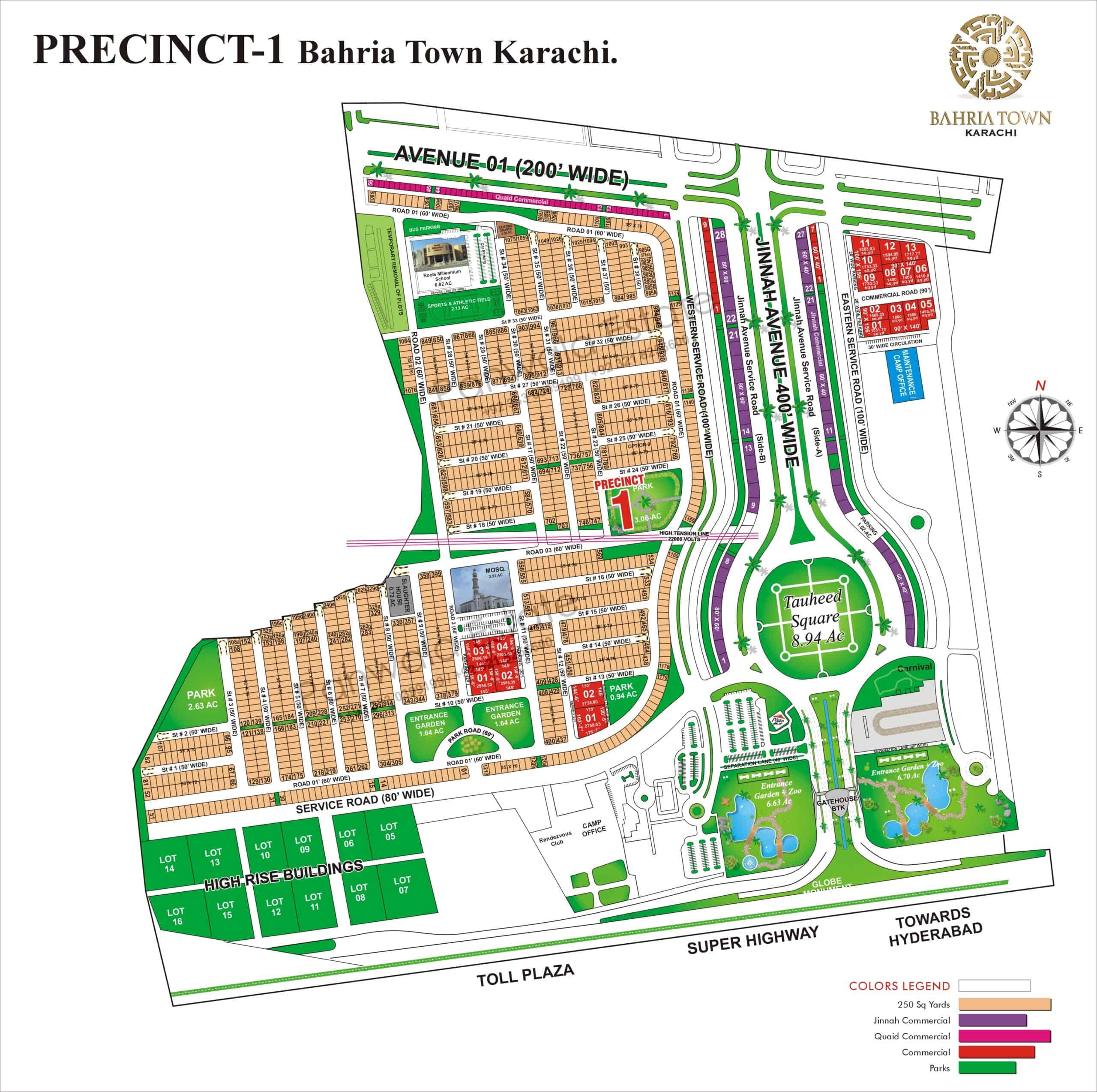 Precinct-1 Bahria Town Karachi - Milkiyat.pk